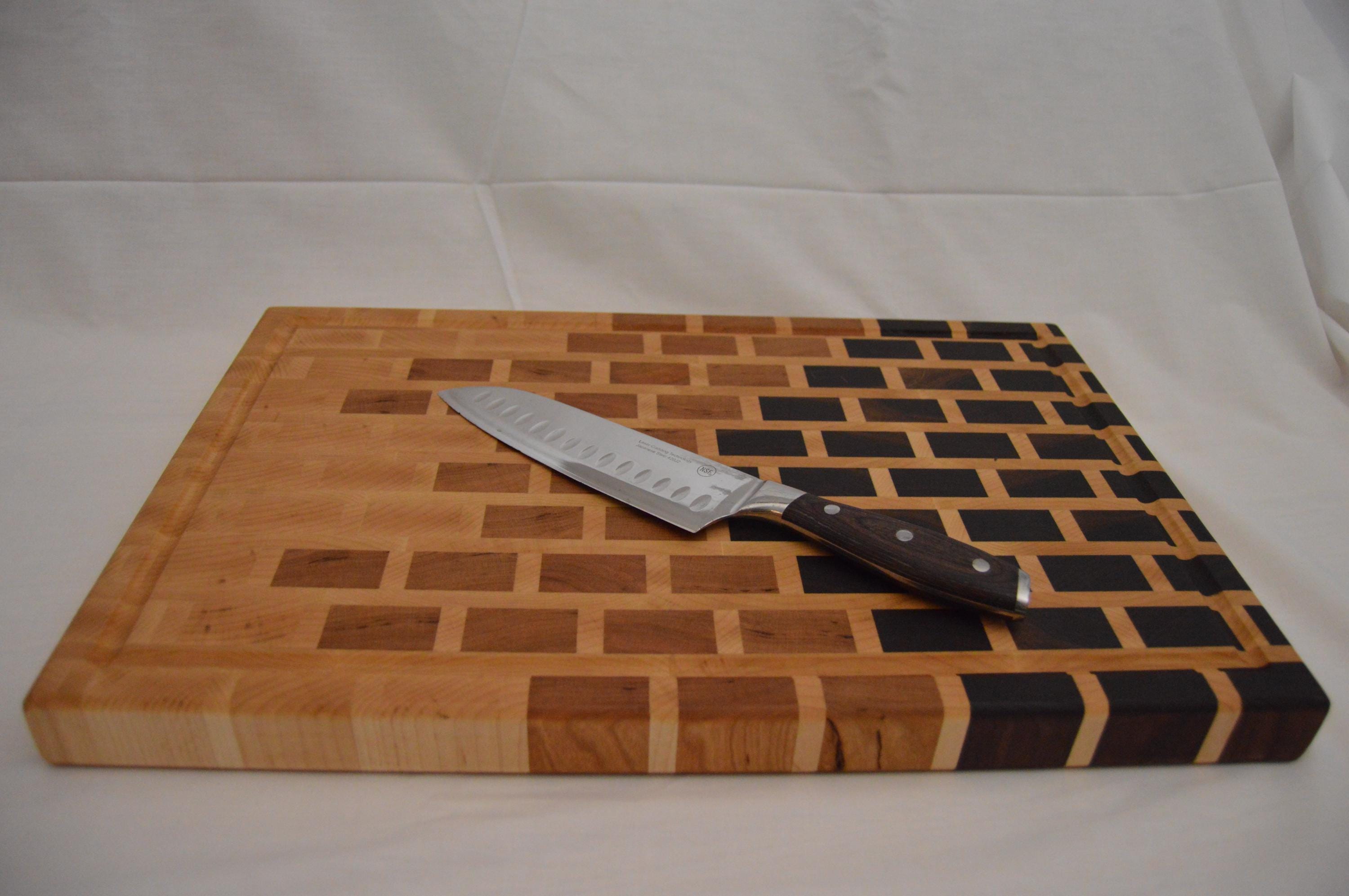 Ombre Brick Style End Grain Cutting Board - Etsy