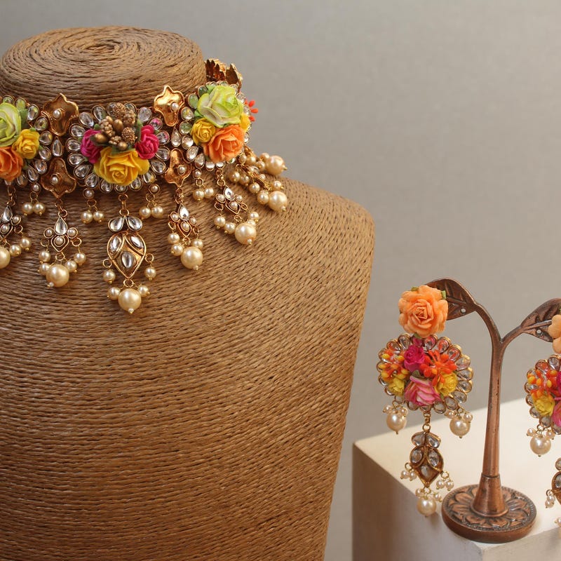 Flower Jewelry Haldi - Etsy