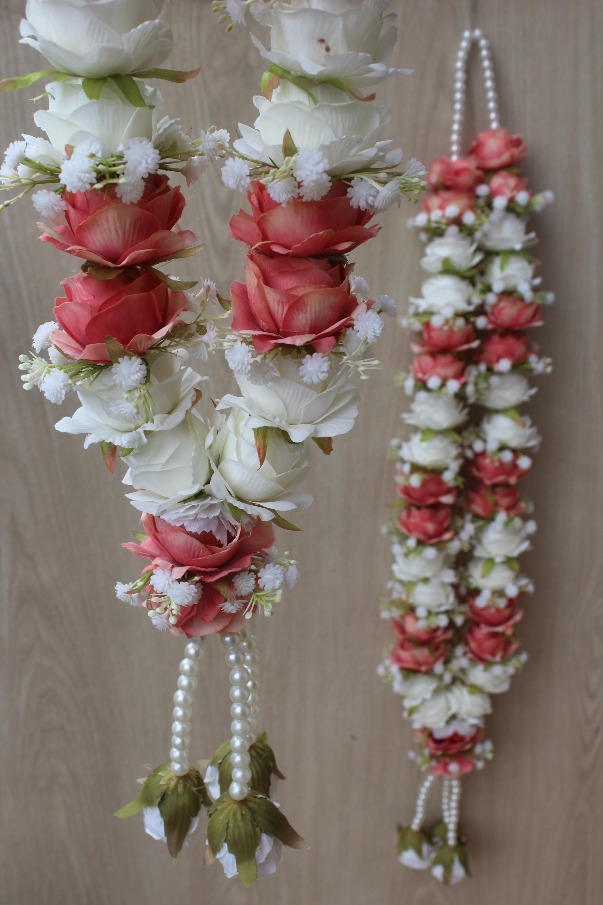 Floral Garlands / Faux Garlands / Floral Mala / Mendhi / Haldi / Nikkah ...
