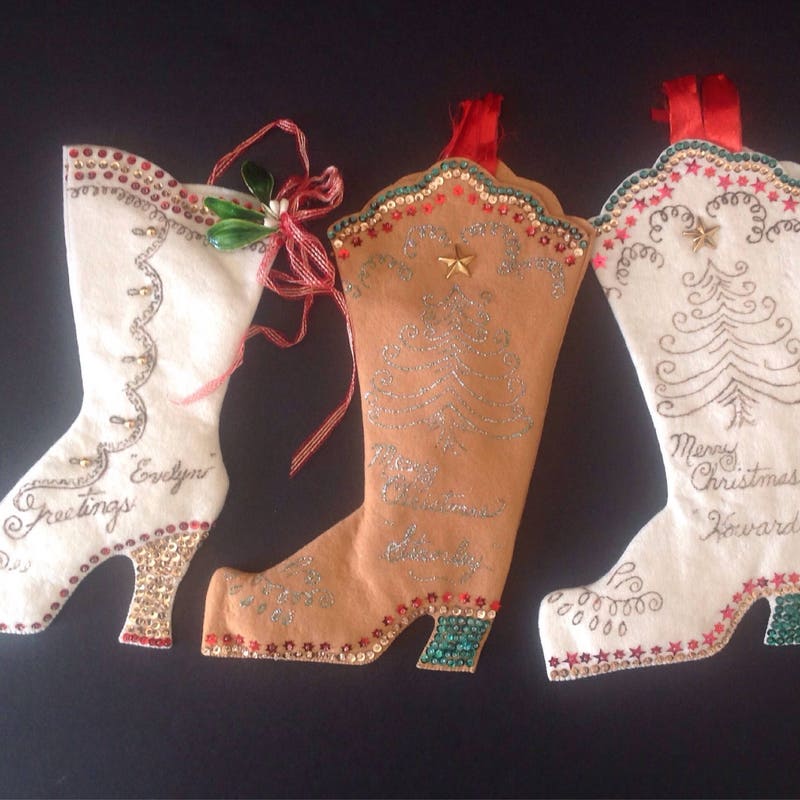 Cowboy Boot Stocking - Etsy