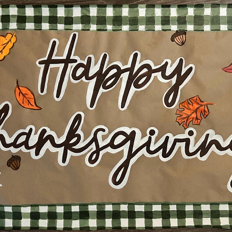 Thanksgiving Banner - Etsy