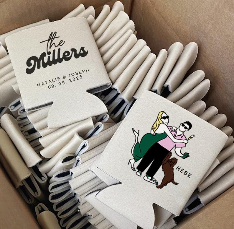 To Have and to Hold Custom Wedding Can Cooler | Personalized Wedding ...