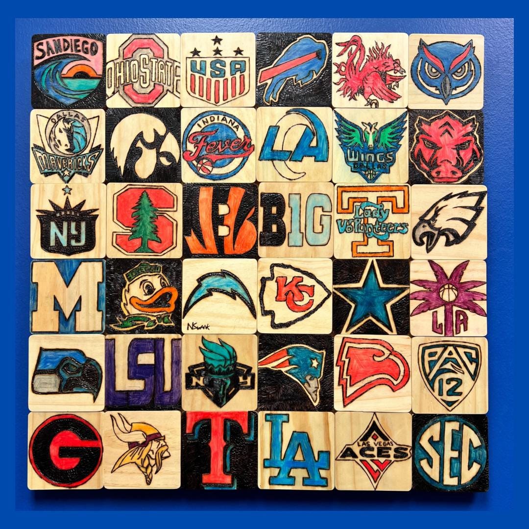 Wood Burned Table Top or Wall Art - Etsy