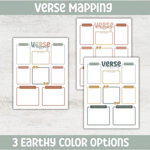 Bible Verse Mapping Printable Template, Verse Mapping Journal, Bible ...