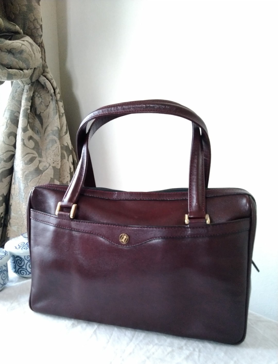 GOLD PFEIL. Vintage Leather Shoulder Bag. Made in West Germany. - Etsy