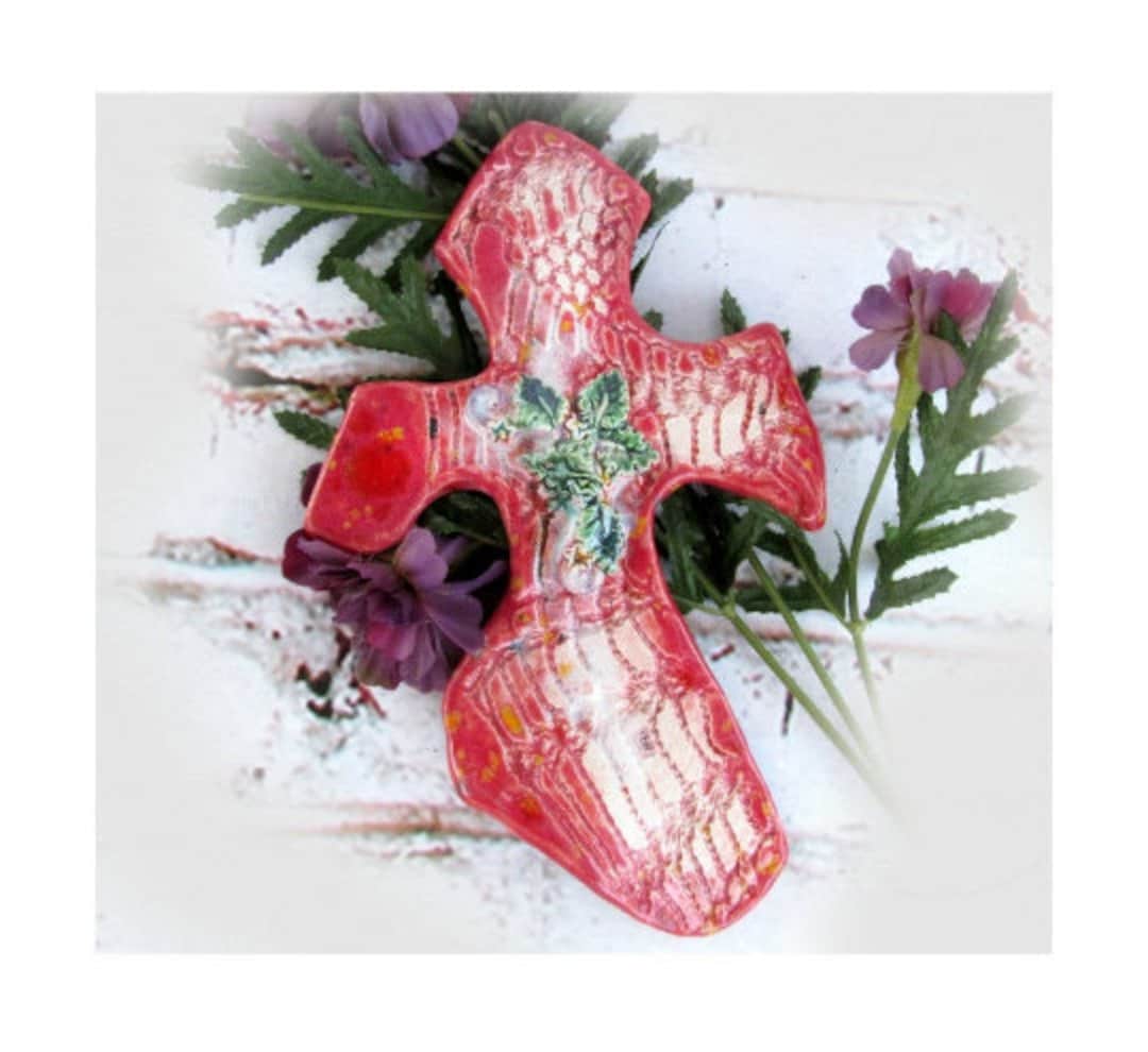 House Warming Cross - Christian Cross, Religious Home Decor, Decorated ...