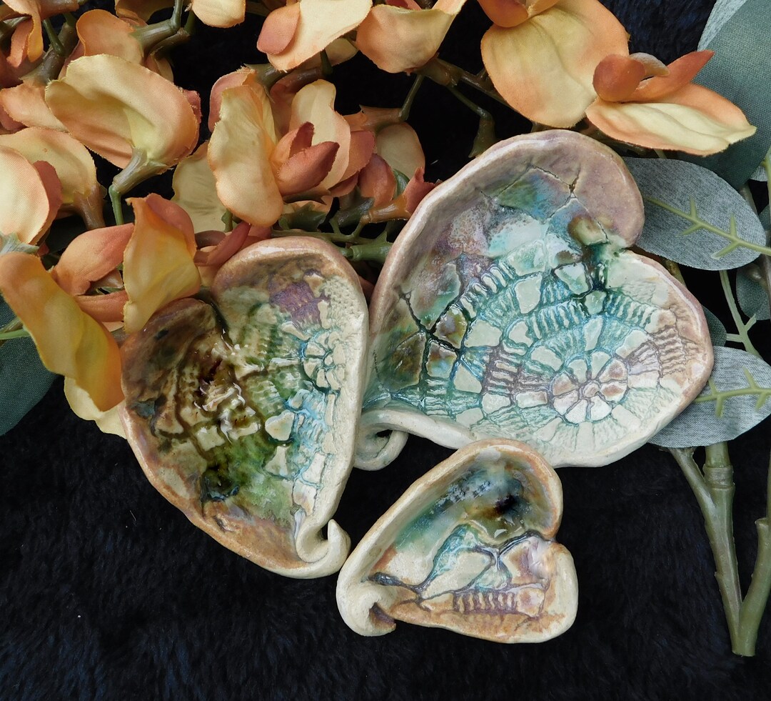 Handmade Heart Dish, Pottery Dish, Ceramic Trinket Dishes, Decorative ...