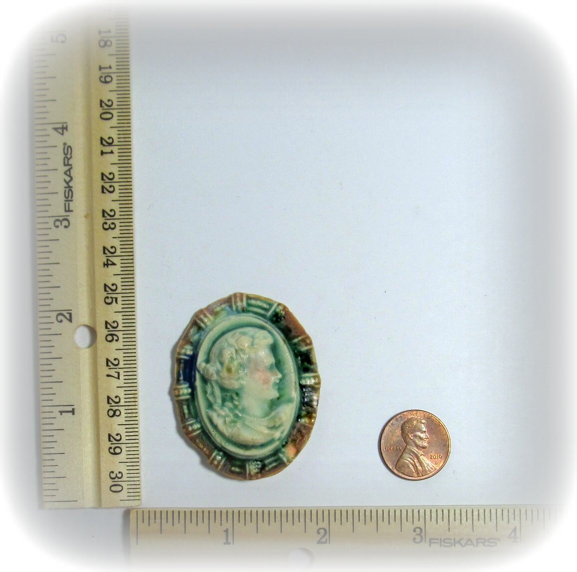 Cameo Cabochon, , Cabochon Bead, Handmade Pottery Clay Cabochon , Clay ...