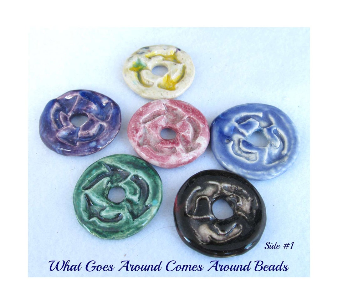 Ceramic Clay Beads, Large Clay Beads, Black Clay Beads, Red Beads ...