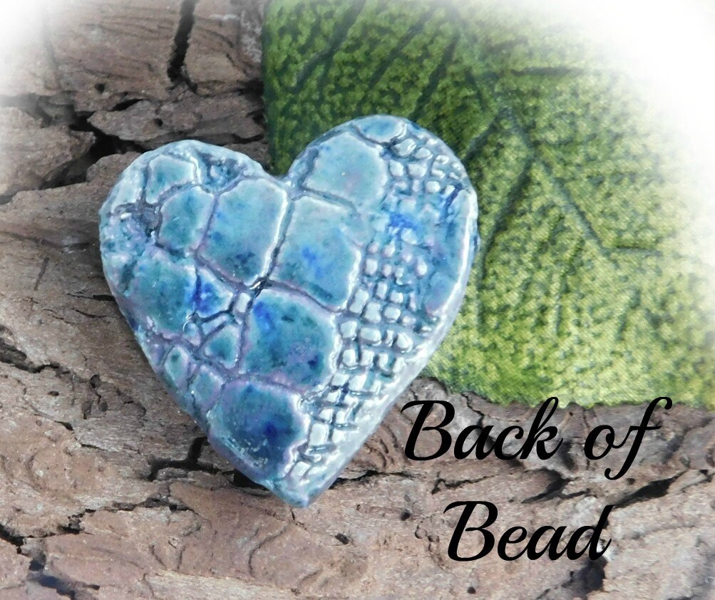 Gear Jewelry Bead -unique Heart Bead Supply -steam-punk Bead, Blue ...