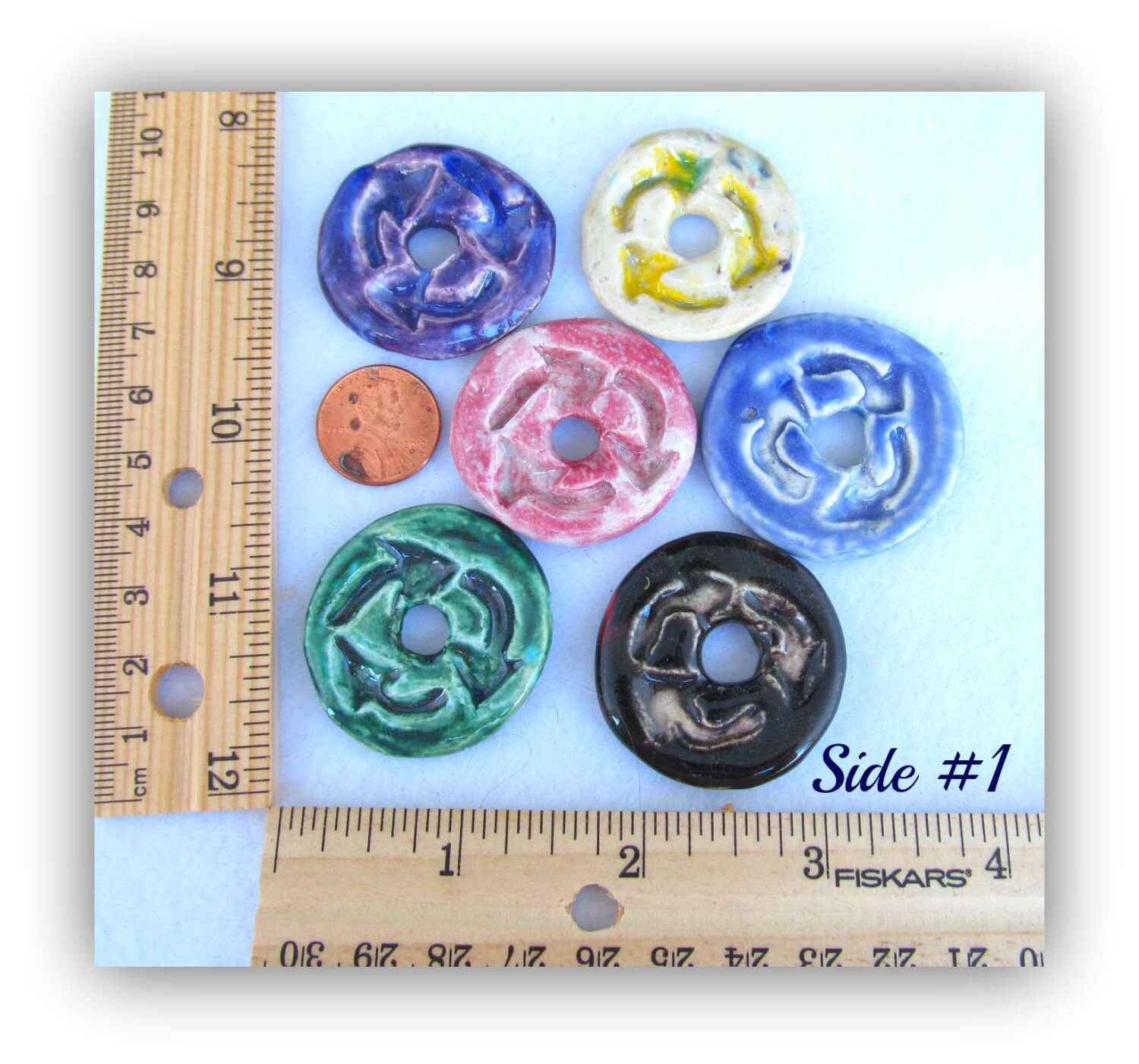Ceramic Clay Beads, Large Clay Beads, Black Clay Beads, Red Beads ...