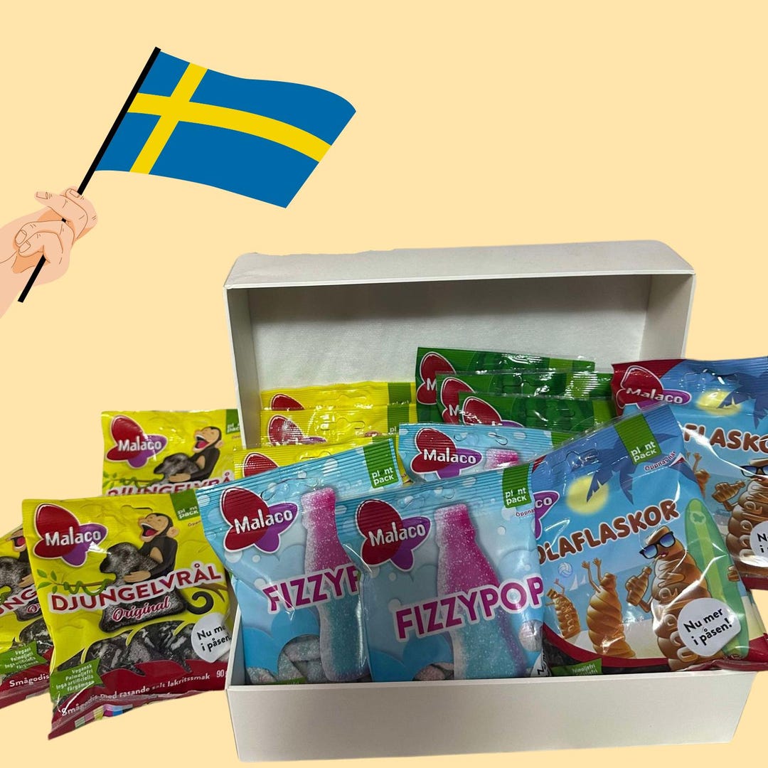 Mixed Swedish Candy Box, Malaco, Swedish Candy, Candy, Swedish Candy ...