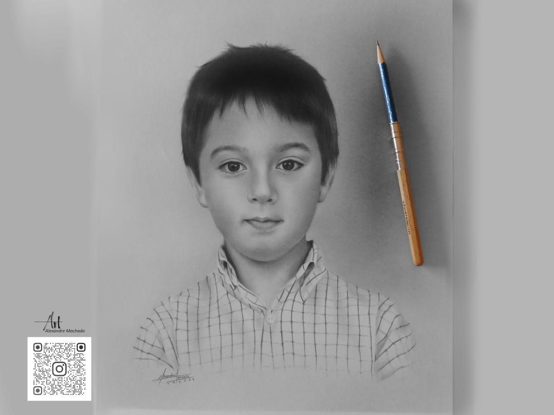 Custom Charcoal and Graphite Portraits. Face Drawings. Ideal for Gifts ...