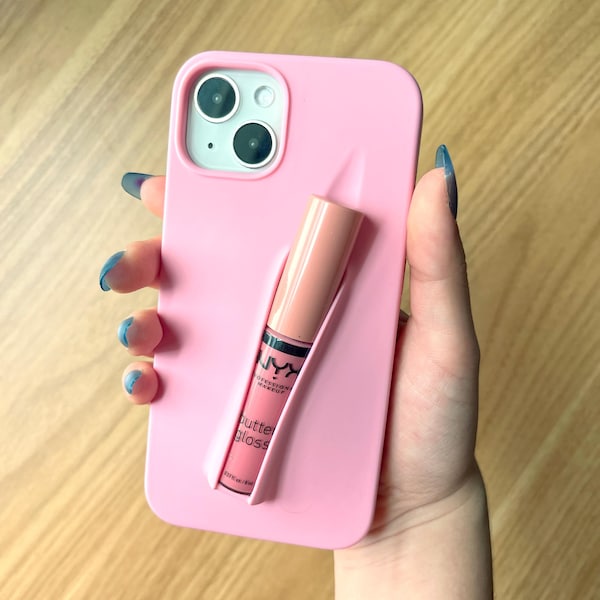 Lip Gloss Holder Phone Case - Etsy