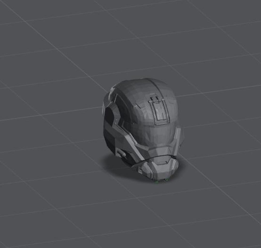 Halo Mega Construx/bloks Mk V B Commander Helmet - Etsy