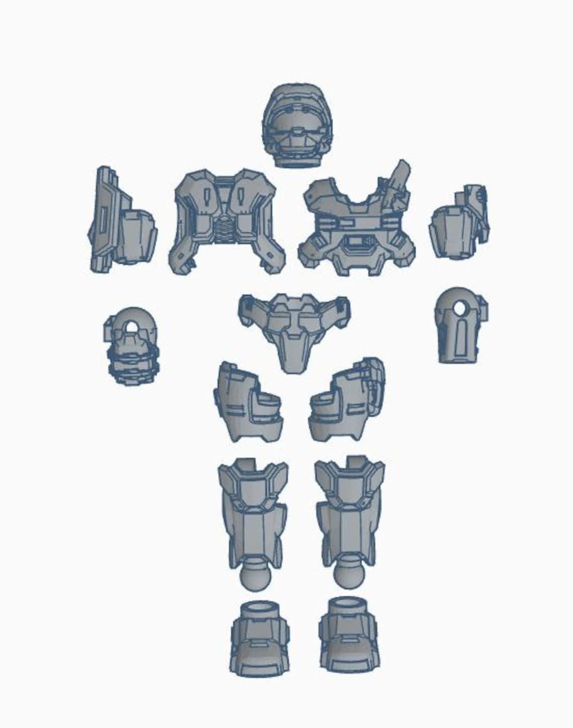 Halo Mega Construx/bloks Full Mk V B Spartan Rosenda Full Set - Etsy