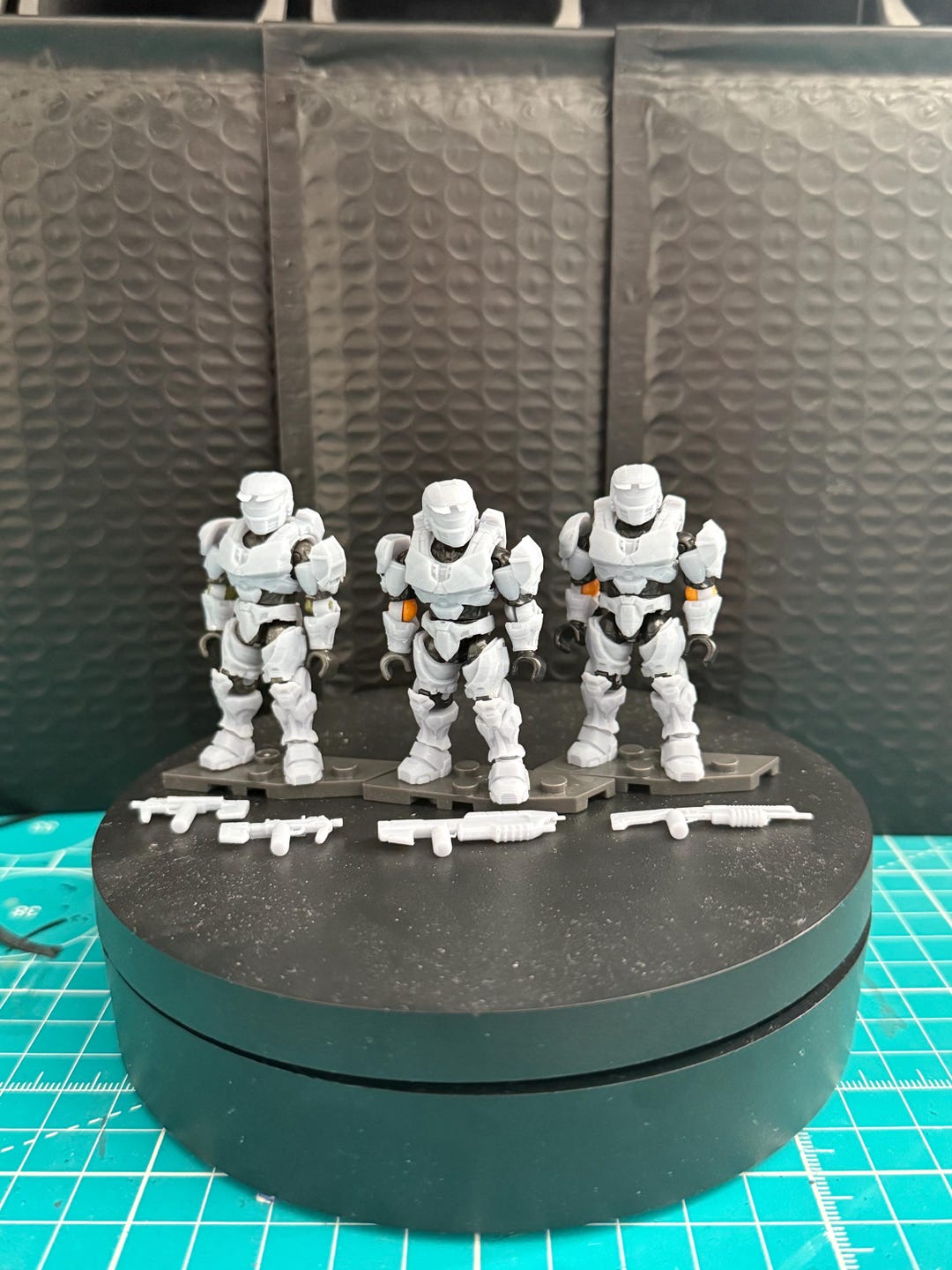 Halo Mega Construx/bloks Full Mk IV Red Team 3 Man Spartan Kit, Jerome ...