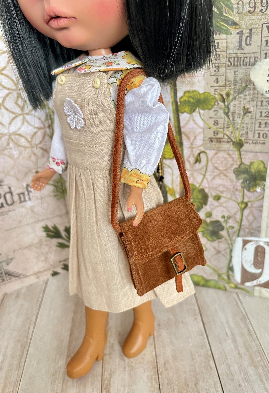 Real Suede Bag/purse for Your Blythe Doll - Etsy