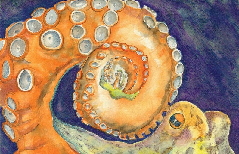 Mermaid Postcard Print - Etsy