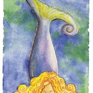 Mermaid Postcard Print - Etsy