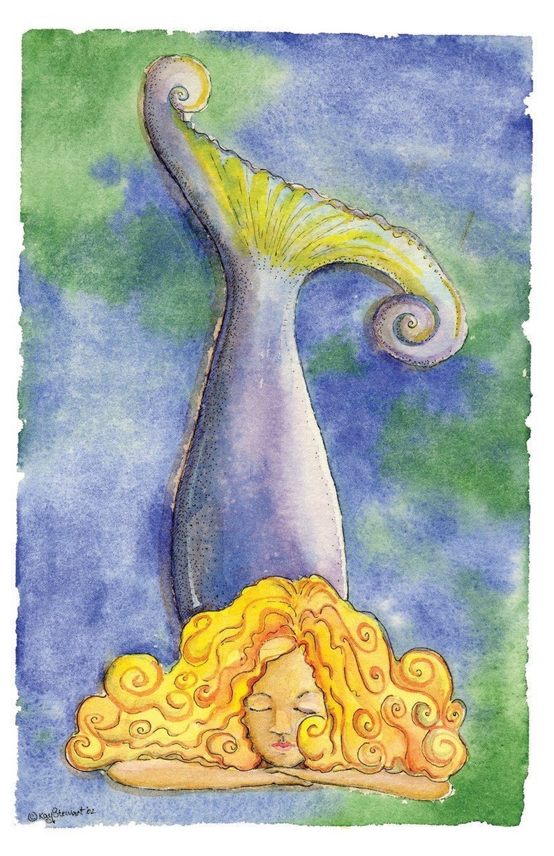 Mermaid Postcard Print - Etsy