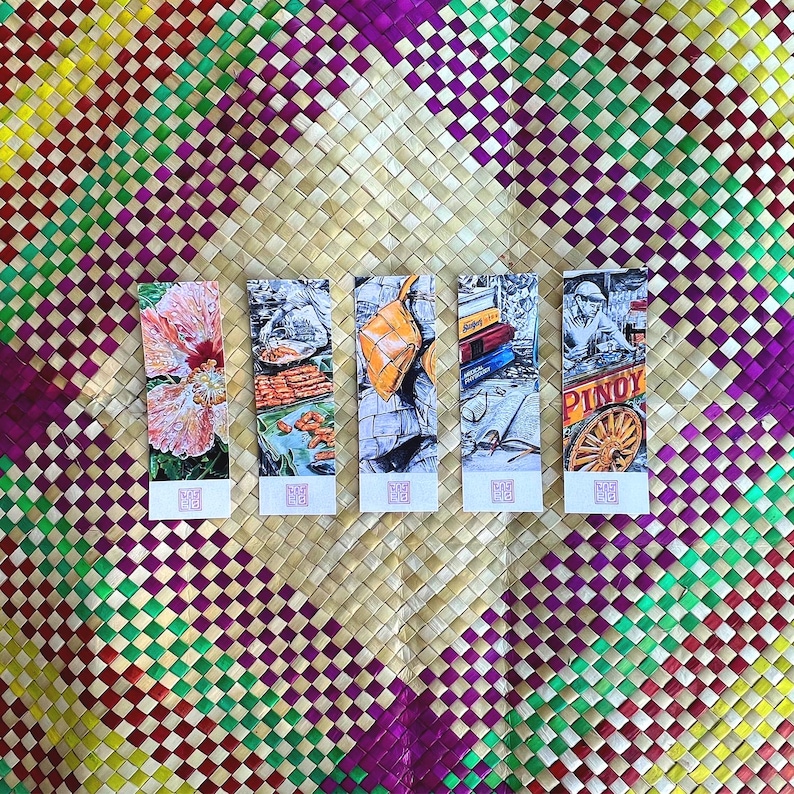 Set of (5) Filipino Themed Bookmarks - Pinoy Heritage Paintings© - Etsy