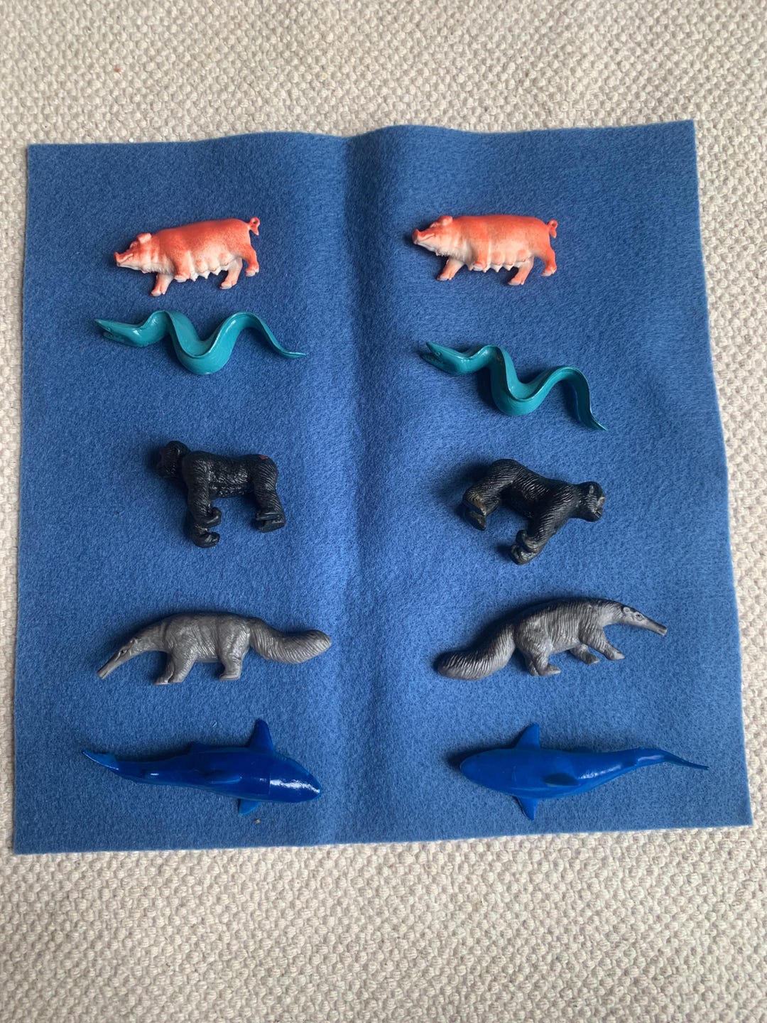 Montessori Animal Sorting Matching Set Play Reggio - Etsy