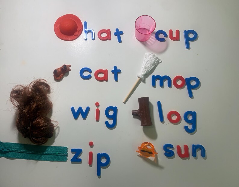 Montessori CVC Moveable Alphabet Words Objects Spelling Reading ...