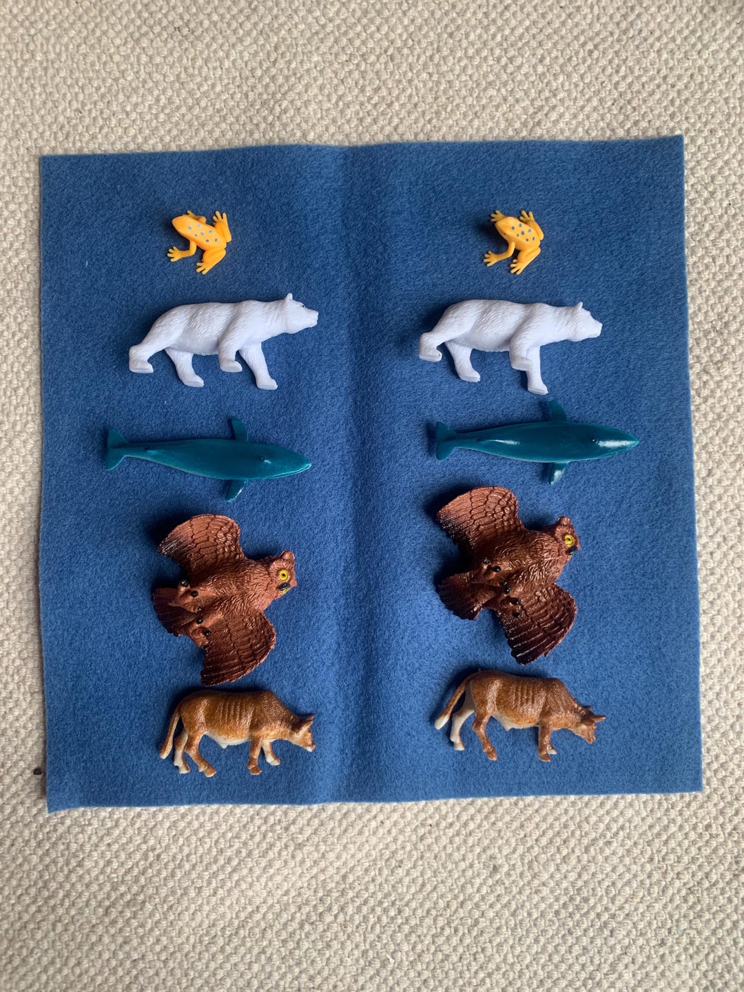 Montessori Animal Sorting Matching Set Play Reggio - Etsy