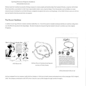 Judith Mccann Shuvon Necklace Set, Wingback Earrings, Blue Foiled Glass ...