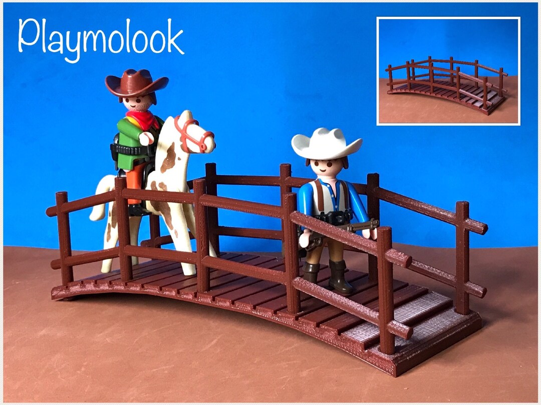 Bridge Print 3d Miniature Scale Playmobil West Western - Etsy