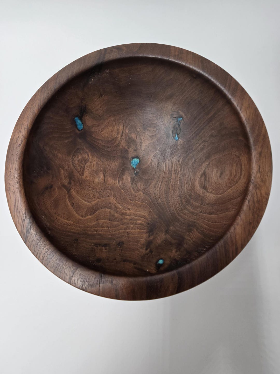 9 Inch Small Unique Walnut Bowl With Myrtle Wood Pedestal - Etsy