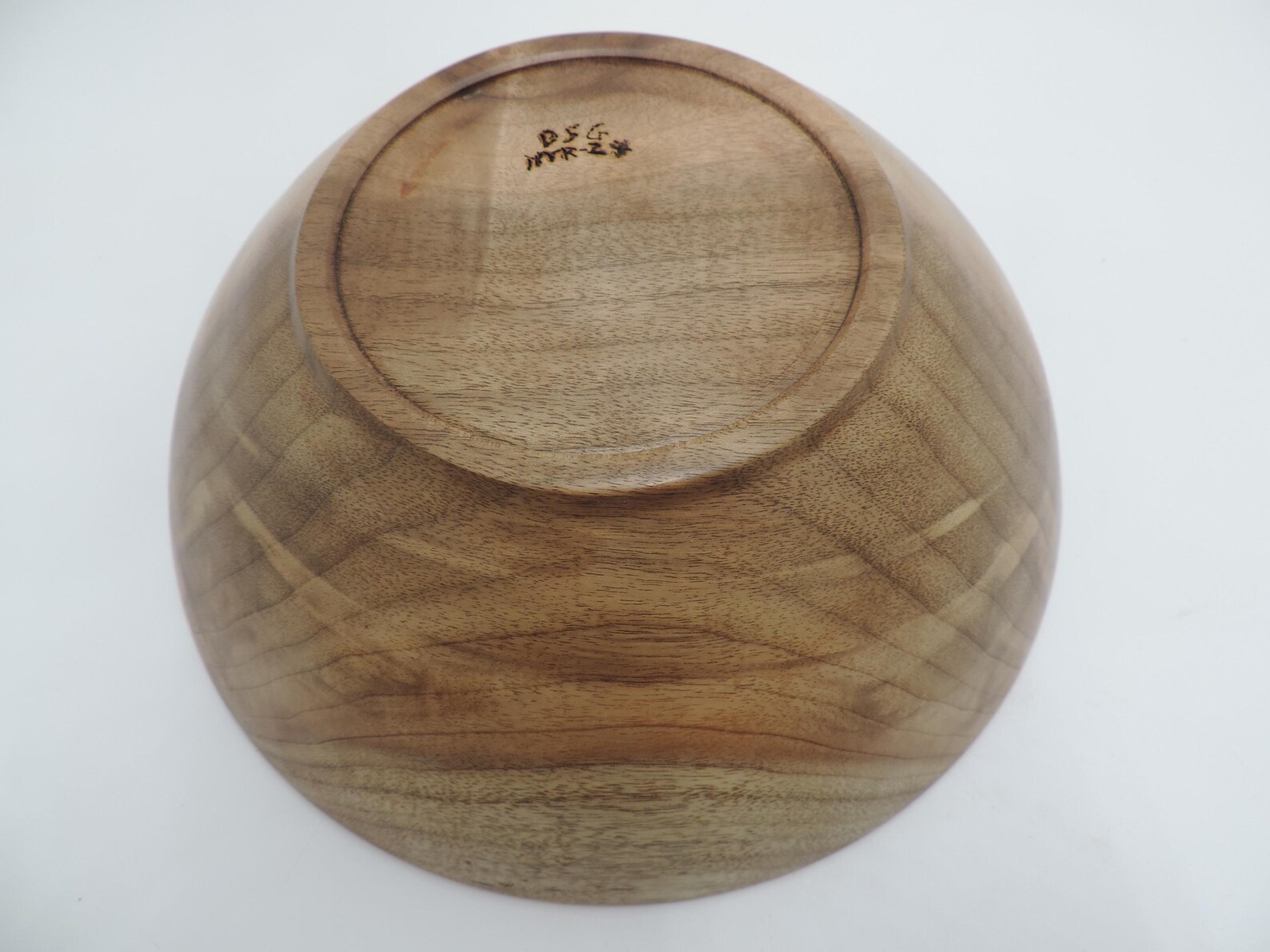 10 Inch Myrtle Wood Bowl, Beautiful, Under Cut Lip, Salad or Fruit Bowl ...