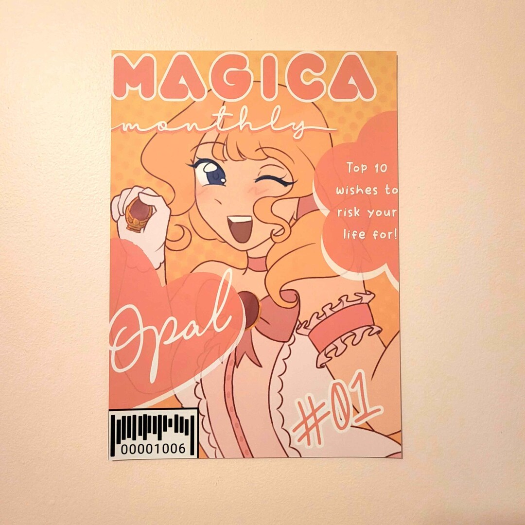 Magical Girl Original Character A4 Print (misprint) - Etsy