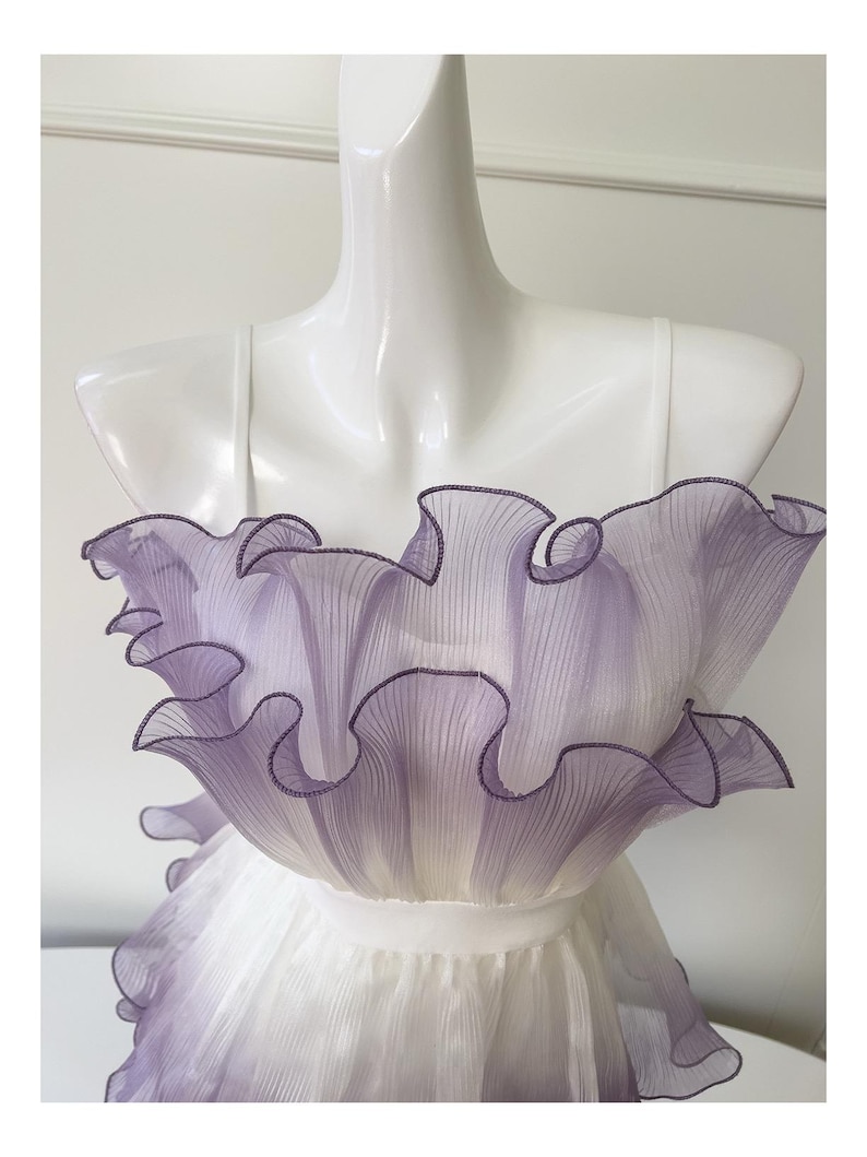 Purple Prom Party Dress: Petal Prom Fairy Dress, Elegant Graduation ...