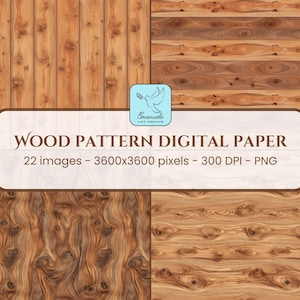 Wood Pattern Digital Paper, Seamless Pattern, Wood Pattern Wallpaper - Etsy