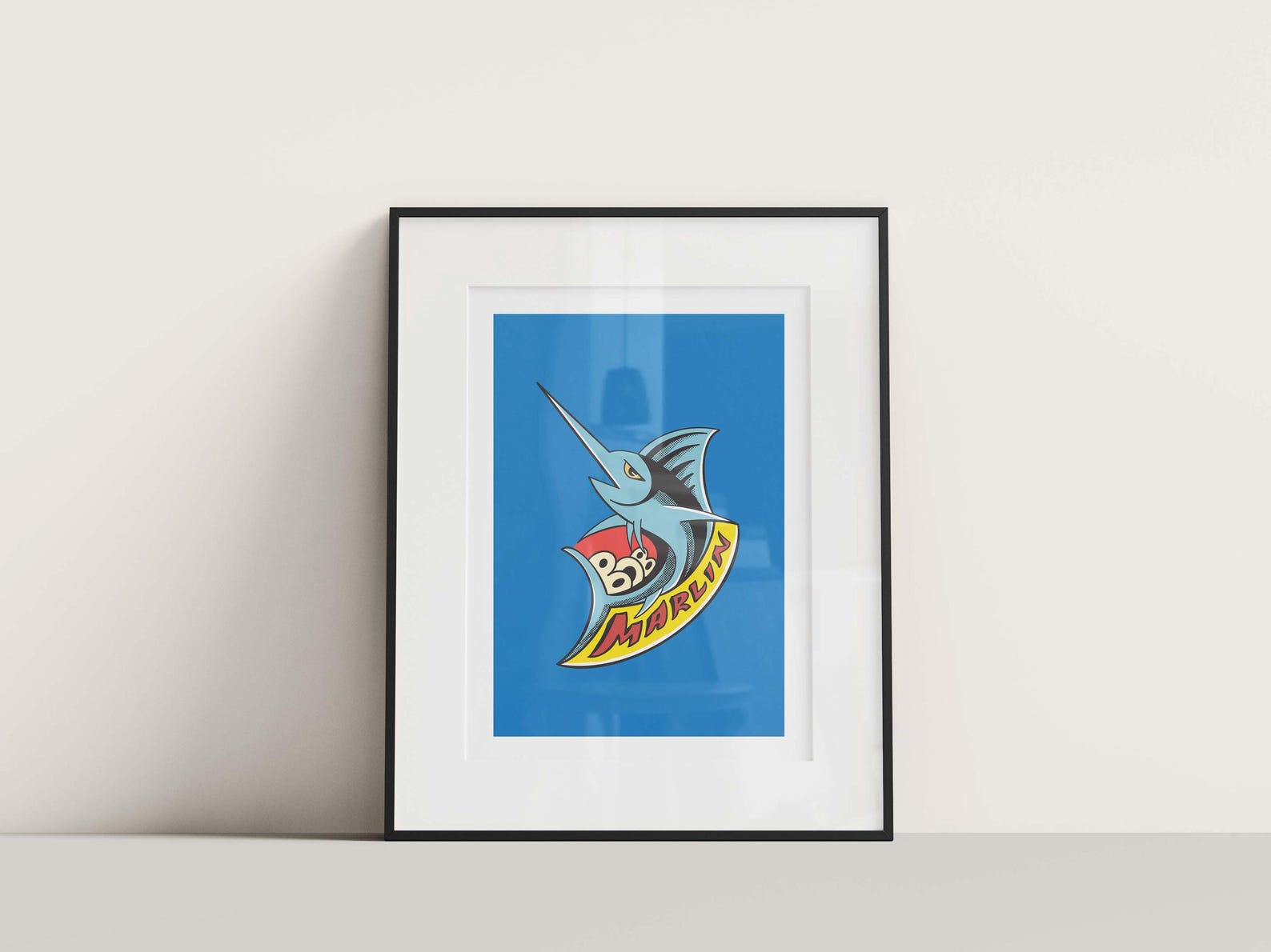 Bold Marlin Digital Art Print – Nautical Wall Decor, Fishing Enthusiast ...