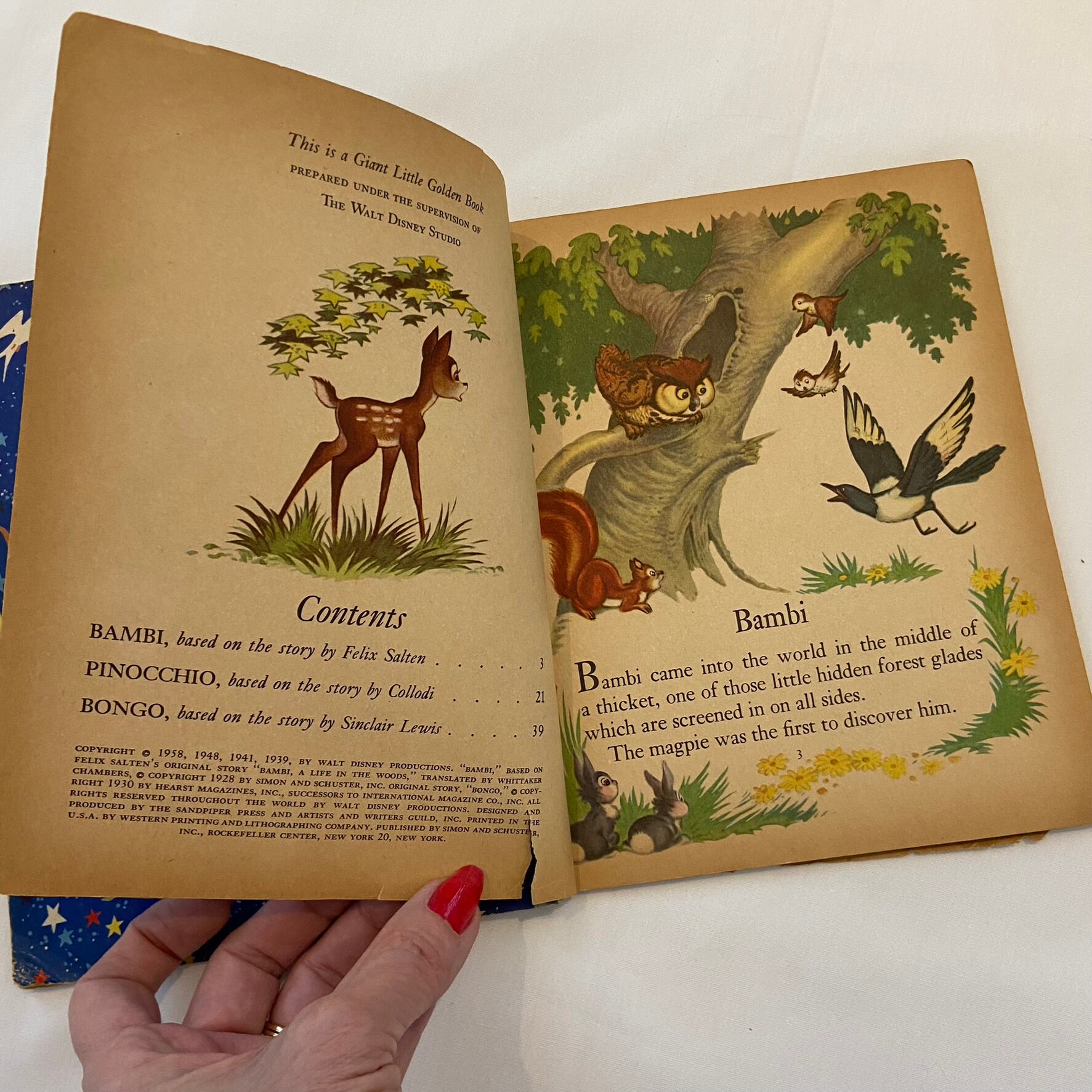 Walt Disneys STORYTIME BOOK A Giant Little Golden Book Vintage - Etsy