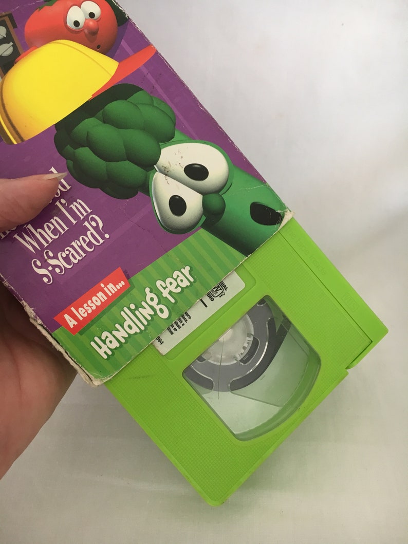 Veggie Tales Wheres God When Im Scared Vintage 1993 Vhs Etsy