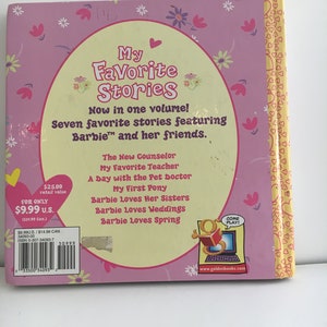 Barbie My Favorite Stories Vintage 1999 Vintage Childrens Book Chapter ...