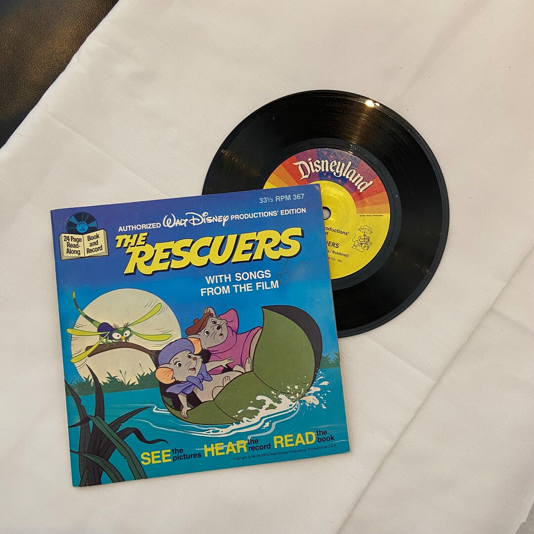 THE RESCUERS With Songs From the Film on Vinyl RECORD, Walt Disney ...