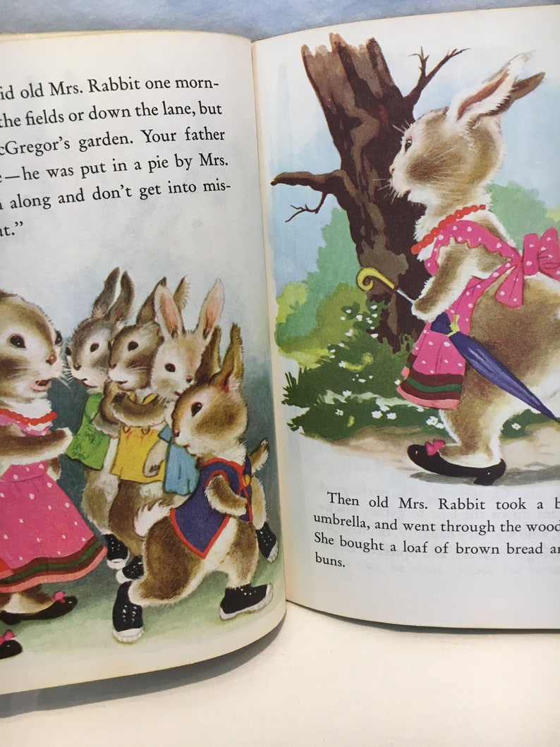Peter Rabbit Beatrix Potter A Little Golden Book Vintage | Etsy