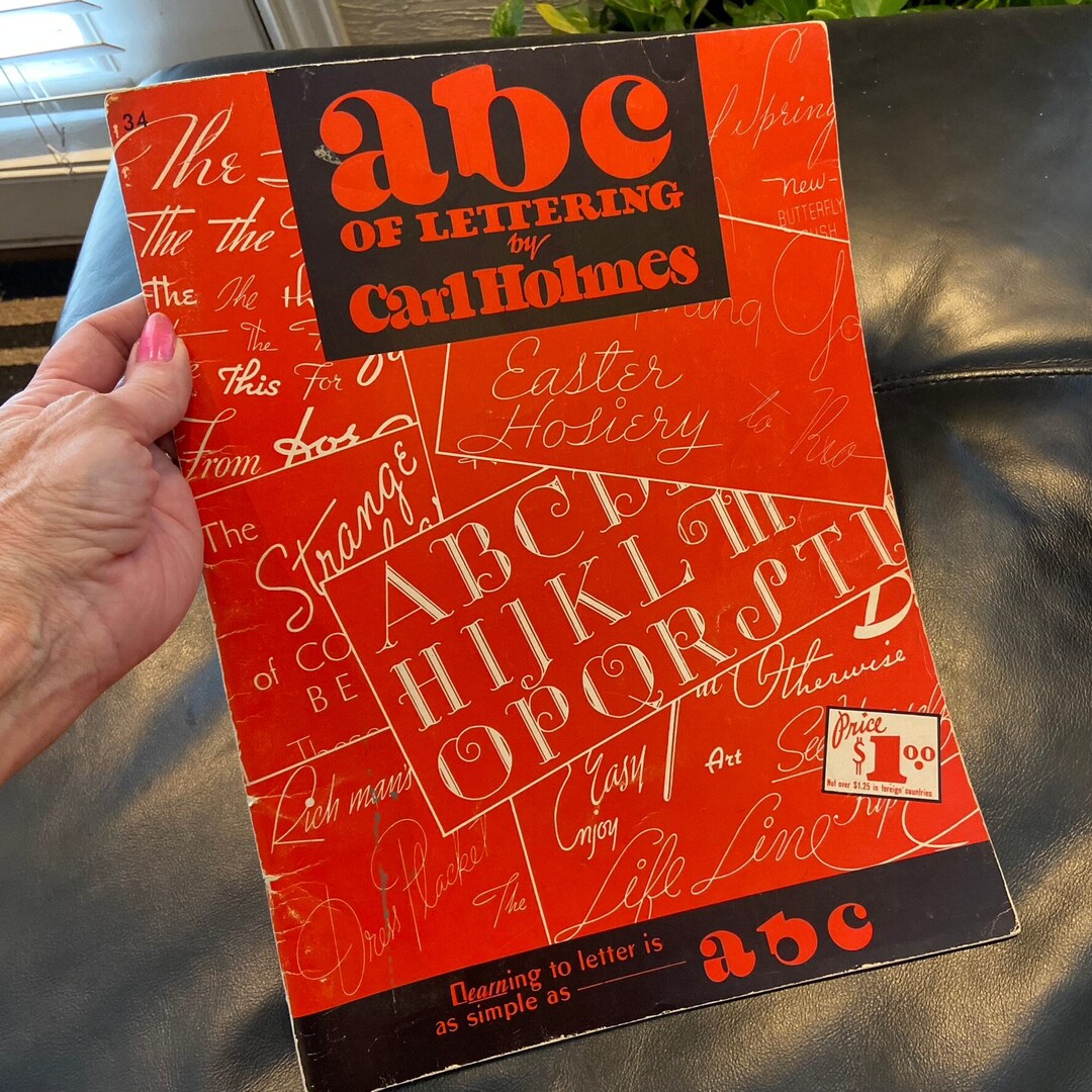 ABC of Lettering by Carl Holmes Learning to Letter Script - Etsy