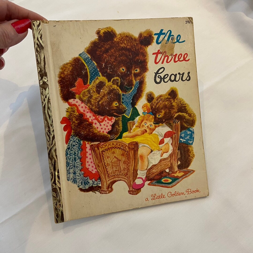 The Three Bears Little Golden Book Childrens Vintage 1948 Hardcover ...