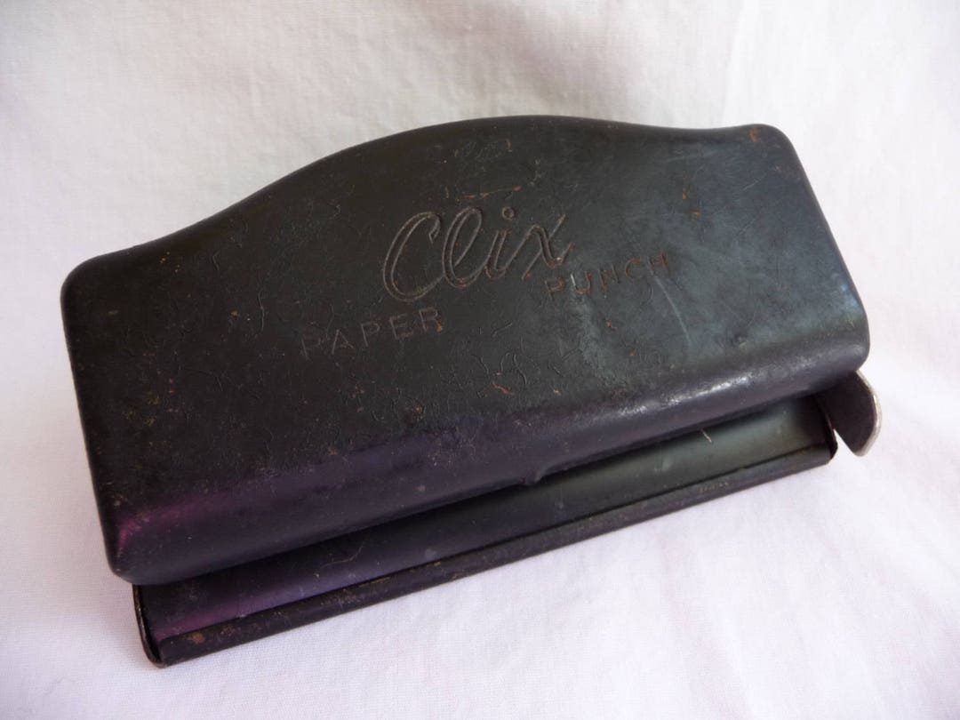 VINTAGE HOLE PUNCH, Clix Paper Punch, Office Supplies, Scrapbooking ...