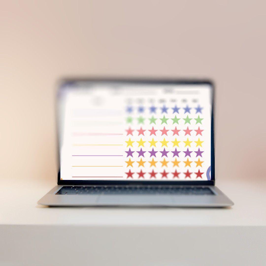 Cute Digital Chore Chart, Blank Chores Chart, Printable Chores Chart ...