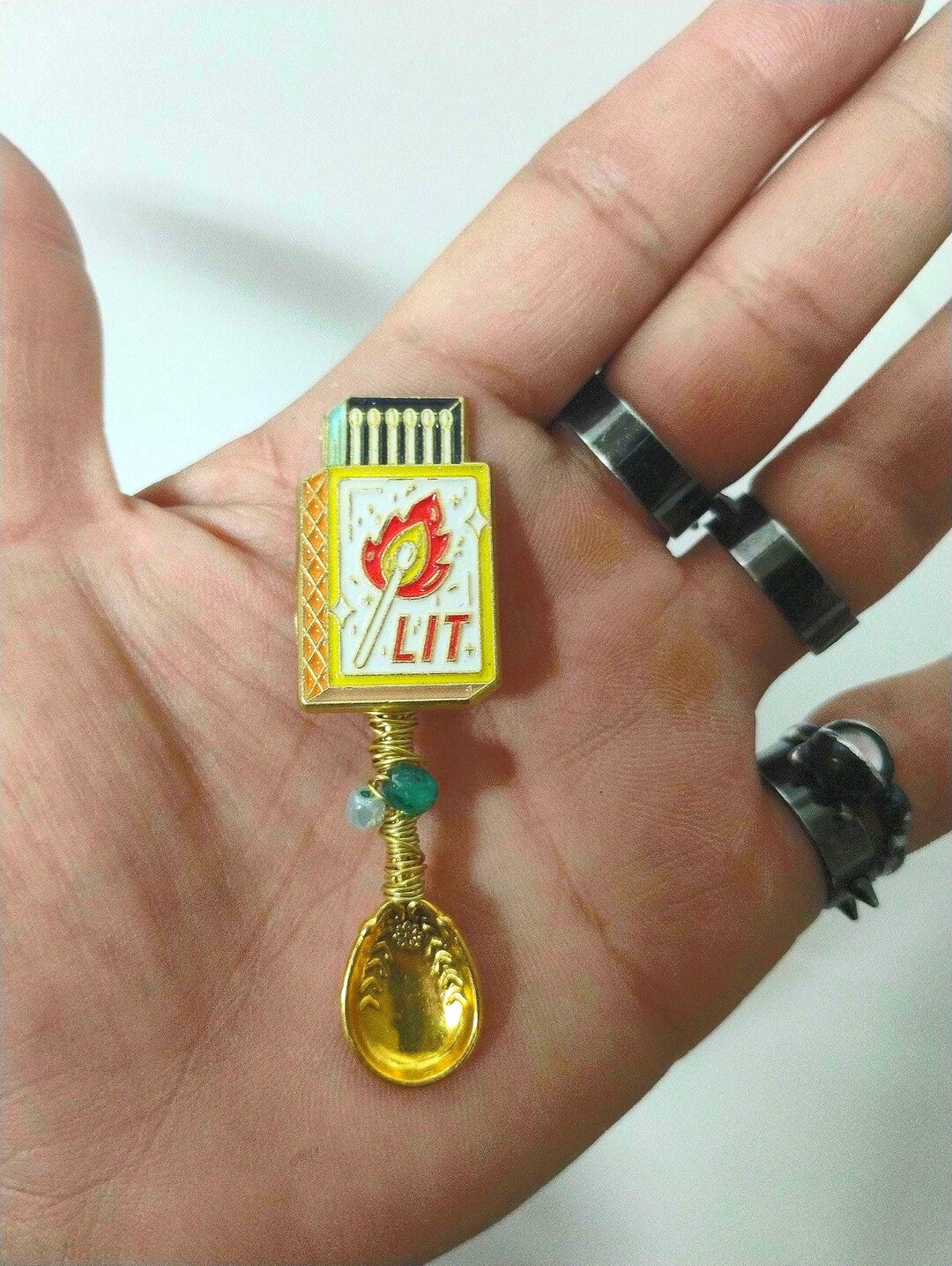 LIT Custom Snuff Bump Spoon, Miniature Spoon, Adult Party Supplies ...