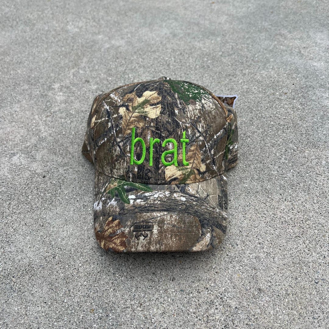 Brat Girl Summer Hat Embroidered Charli - Realtree Camo Baseball Cap ...