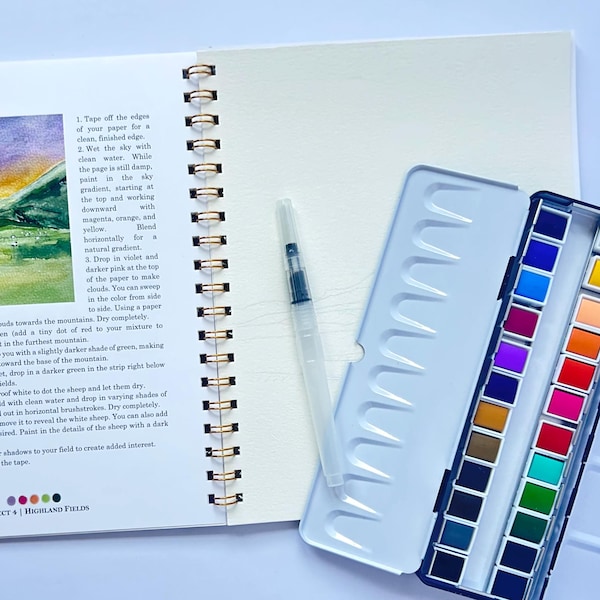 Water Color Workbook for Kids - Etsy UK