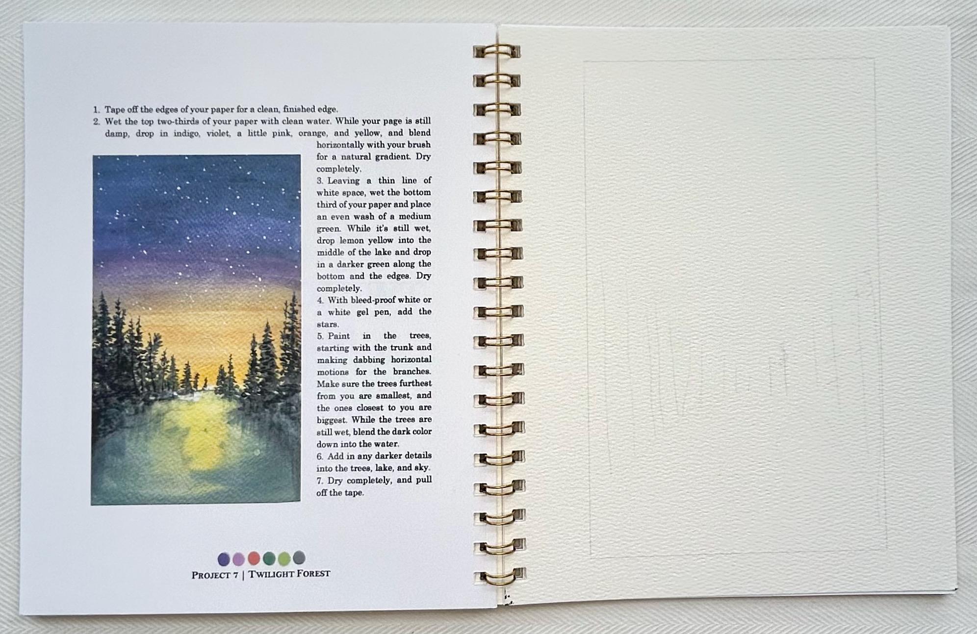 Landscapes Watercolor Workbook - Etsy